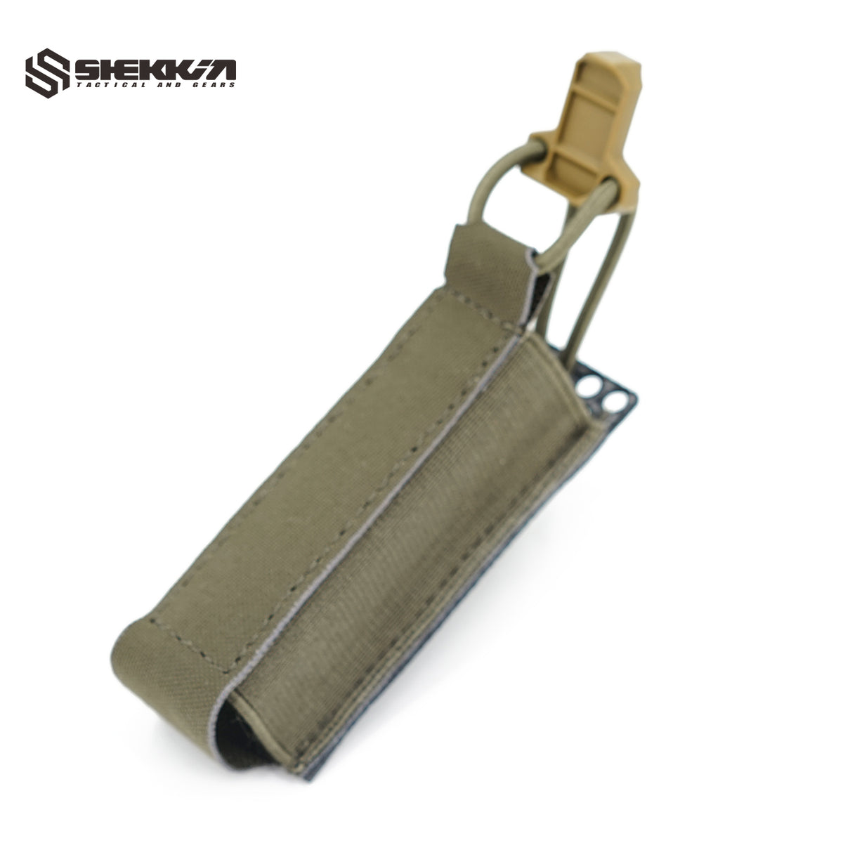 Shekkin gears tactical gears Single 9mm mag pouch with Tegris plate