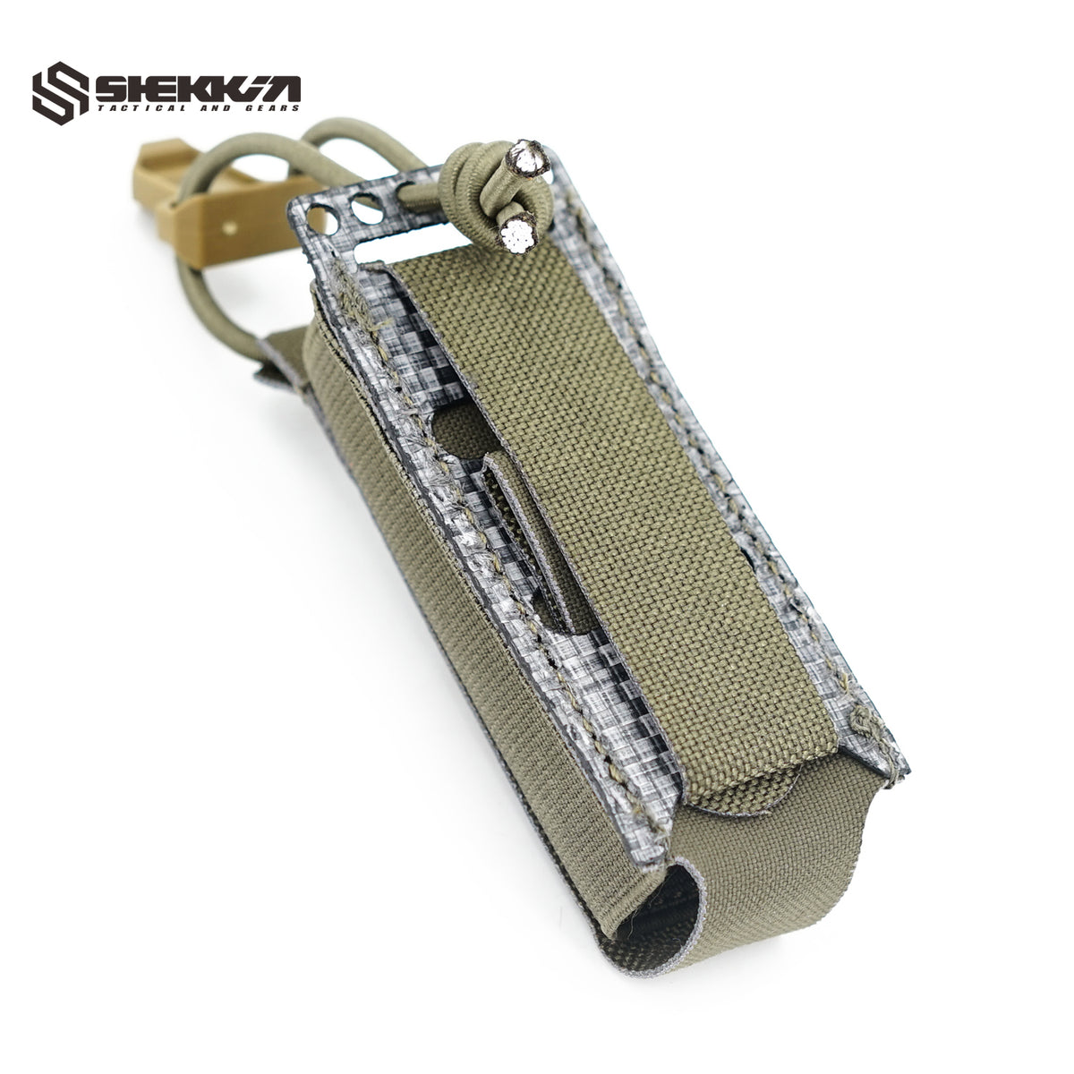 Shekkin gears tactical gears Single 9mm mag pouch with Tegris plate